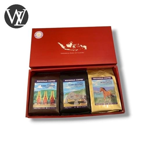 Jual Kopi Gayo Flores Toraja Best of Indonesia 200gx3 gift box - Fine ...