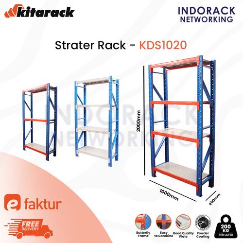 Jual KITARACK Light Duty KDS1020 Rack Gudang 200KG / Layer Panjang 1M ...