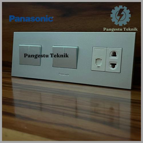 Jual Panasonic Modul Telepon + Double Saklar Besar + Stop Kontak ...