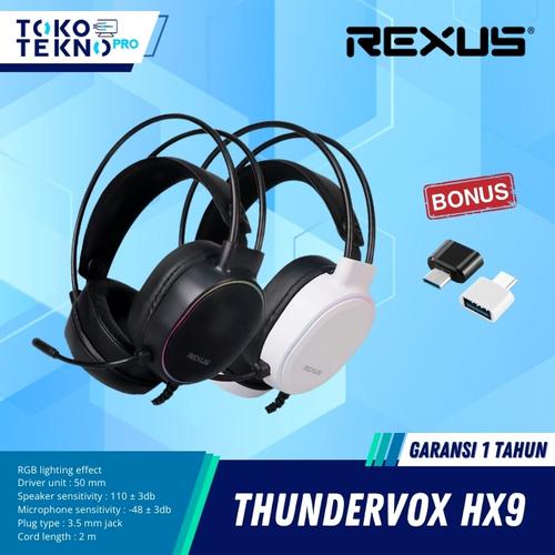Promo Rexus HX9 7.1 RGB Headset Gaming Garansi Resmi - Putih, FREE OTG ...