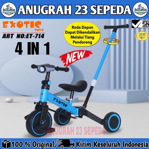 Jual Sepeda Roda Tiga Push Bike/ Balance Bike ET-714 Stir Dapat Di ...