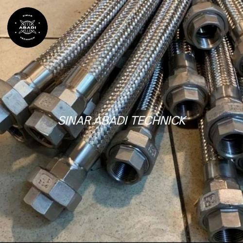 Jual FLEXIBLE HOSE STAINLESS SS304 1/4" INCH WATERMUR 2PCS PANJANG 100CM - Jakarta Barat - Sinar ...