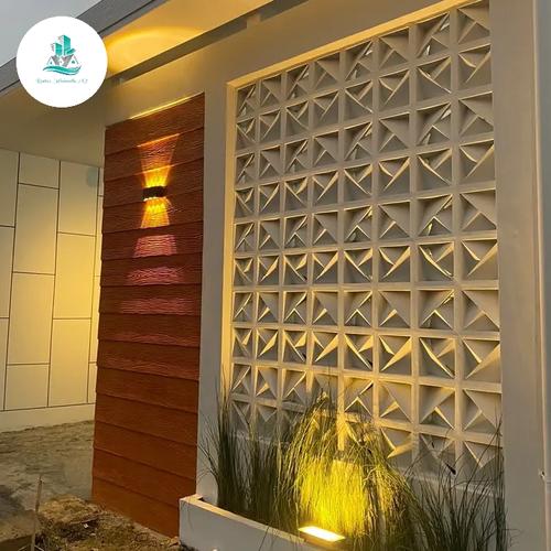 Jual roster beton terracotta motif Arrow(20x20) - Putih - Kota ...