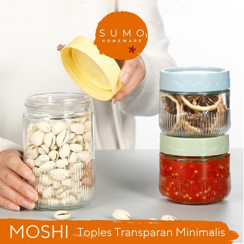 Promo SUMO - MOSHI Food Container Permen Estetik Toples Kaca Cemilan ...