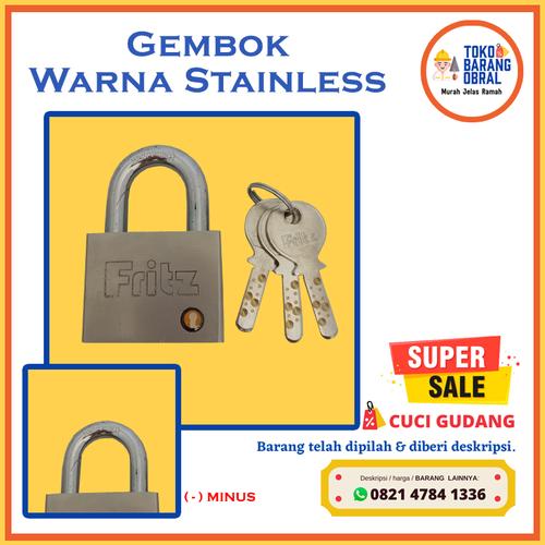Jual Gembok Warna Stainless Leher Pendek Fritz Computer Key - 40 - Kota ...