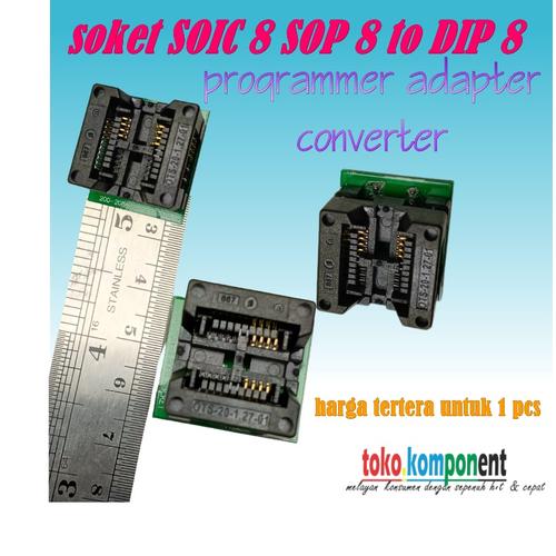 Jual SOIC8 SOP8 to DIP8 Adapter Socket Converter Module 200 mil 208 mil ...