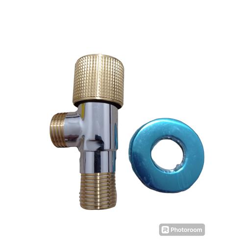 Jual Stop kran shower F single chrom kuningan angle valve keran - Kab ...