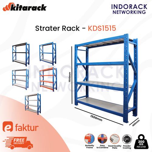 Jual KITARACK Light Duty KDS1515 Rack Gudang 200KG / Layer Panjang 1.5M ...