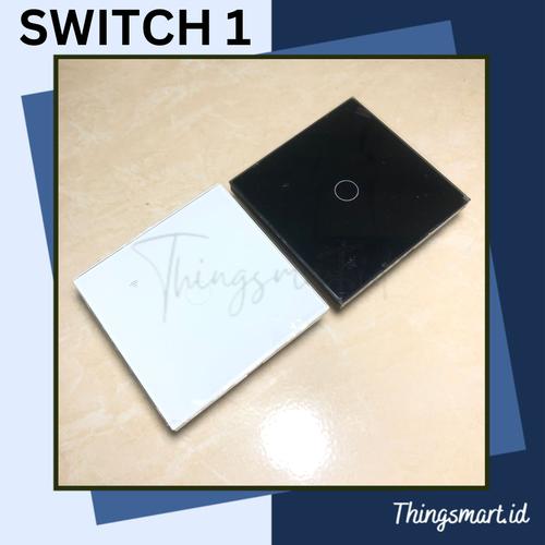Promo SMARTLIFE EU Gang 1 Wall Switch Saklar Black White For Smart Home ...