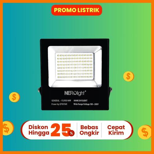 Jual Lampu Sorot Nerolight General Bright LED Flood Light - 50W / IP65 ...