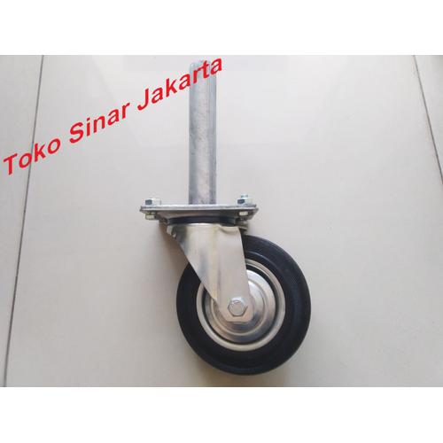 Jual Roda Karet Hitam Baseplate Base Plate Tapak Tatakan Perancah ...