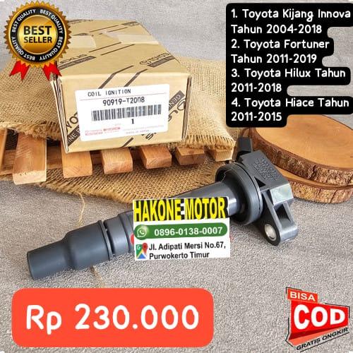 Jual Ignition Coil 90919-T2008 for Toyota kijang Innova 2005-2016 ...