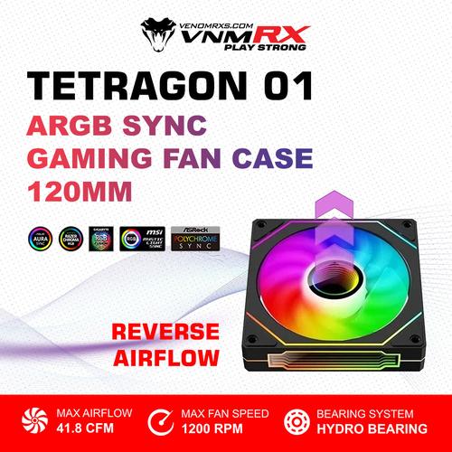 Jual VenomRX Fan Casing Tetragon01 ARGB Sync REV 1 Fan - Hitam ...