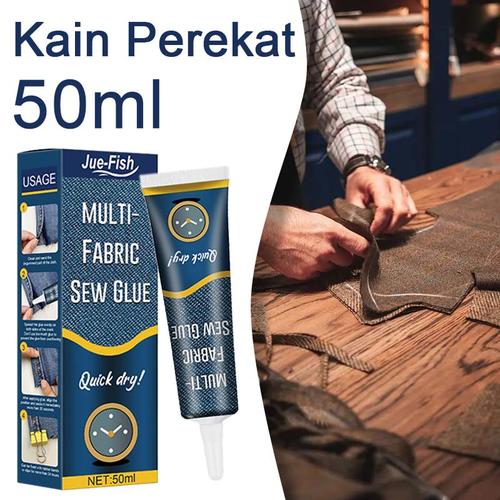 Jual 50mlcairan Liquid Lem Perekat Kain Lem Perekat Kain Lem Kain Kuat ...