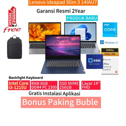 Jual LAPTOP LENOVO IP3 14IAU7/CVID/13-1215U/8GB/256/14"FHD/WIN11/OHS ...