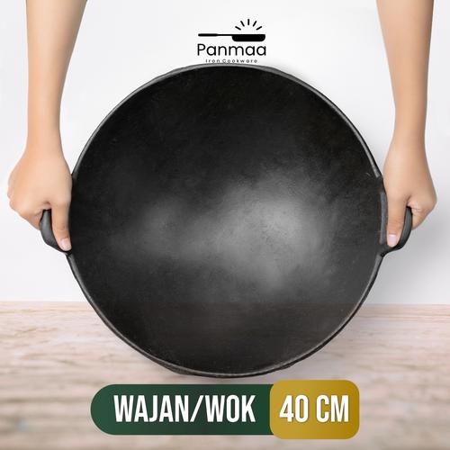 Promo Panmaa Cast Iron Wajan/Wok / Wajan Baja / Wajan Besi Cor Anti ...