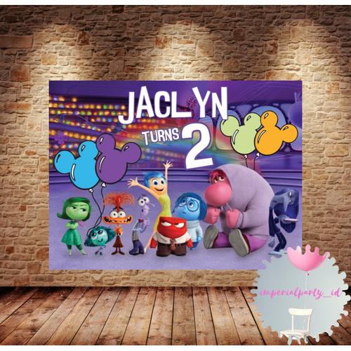 Jual Custom Backdrop Banner Spanduk Happy Birthday Inside Out - Jakarta ...