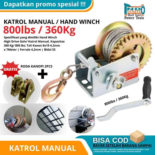 Jual Alat Katrol Gear Steel Kanopi Sleding Dua Arah Tarik & Ulur + Tali ...