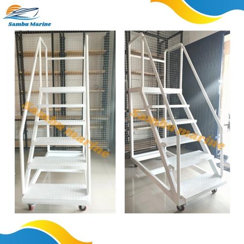 Jual Tangga dorong gudang supermarket | Rolling Ladders | tangga podium ...