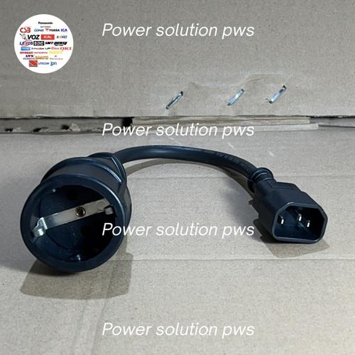 Jual Kabel extension C14 to CEE7/7 SHUKO. Cable Converter Colokan UPS ...
