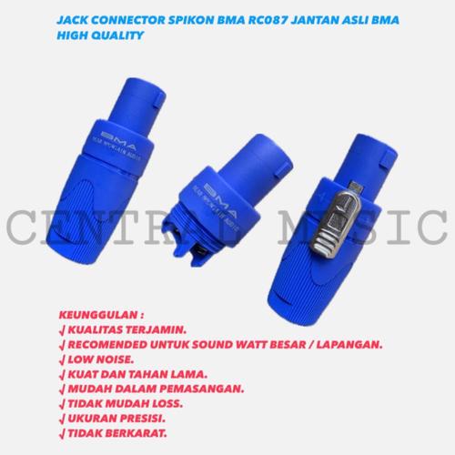 Jual JACK CONNECTOR SPIKON BMA RC087 JANTAN ASLI BMA HIGH QUALITY ...