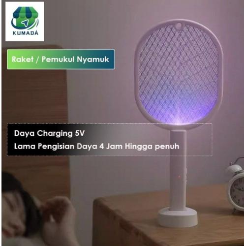 Jual PREMIUM Raket Nyamuk Listrik Standing Electric Mosquito Racket ...