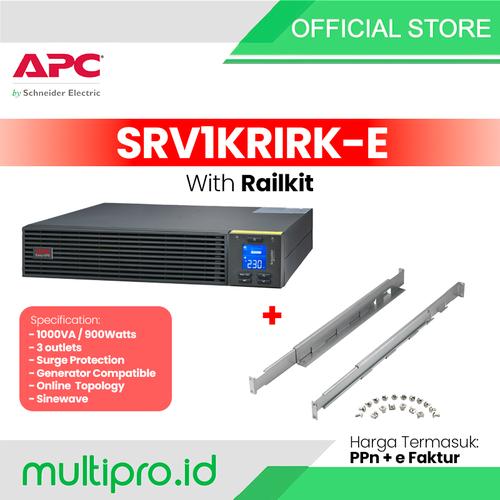Promo UPS APC Online 1kVA 1000VA 900W SRV Rackmount + Rail Kit ...