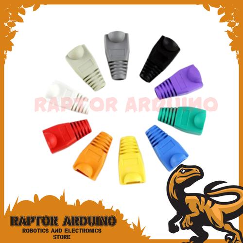 Jual Cover RJ45 Karet Pelindung RJ 45 Case Casing Rubber Plug Boot Cap ...