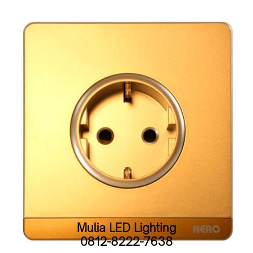 Jual Stop Kontak Nero Tipe Series DECORA Q716VG 1Gang Schuko Socket 16A ...