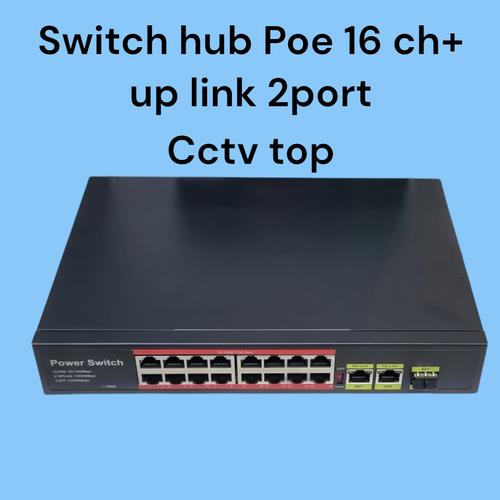 Jual Switch Poe Hub 16 Port + 2 UPLINK switch Hub poe - Jakarta Barat ...