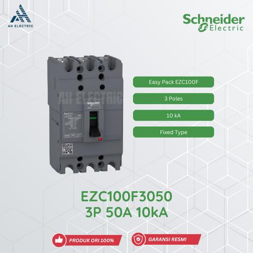 Jual SCHNEIDER EZC100F MCCB 50A 3P 3 PHASE 3 POLE 10 kA / MCCB SCHNEIDER / BREAKER / NFB ...