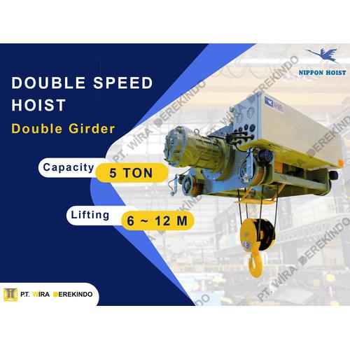 Jual Nippon Hoist Unit Kap 5 Ton Lift 6 ~ 12 Mtr , Double Speed ...