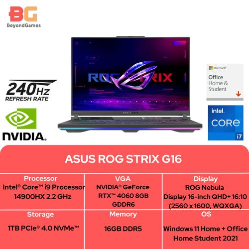 Jual ASUS ROG STRIX G16 G614JIR I9 14900HX RTX4070 4080 8GB 32GB 1TB ...