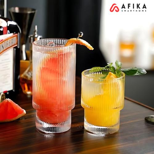 Promo Gelas Cangkir Teh Kopi Jus Mug Nordic Desain Stripe Origami ...