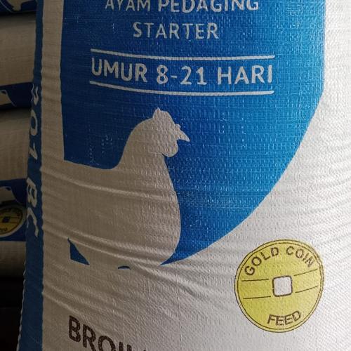 Jual PAKAN AYAM PEDAGING BROILER STARTER GOLD COIN AYAM 201 BC 50KG ...