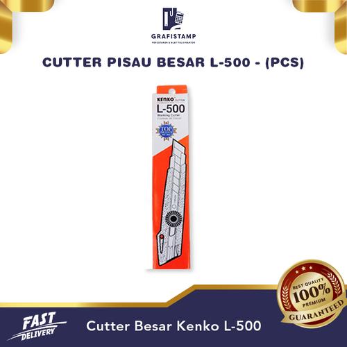 Jual Cutter Pisau Kenko Ukuran Besar L-500 (Large-Sized Utility Knife ...