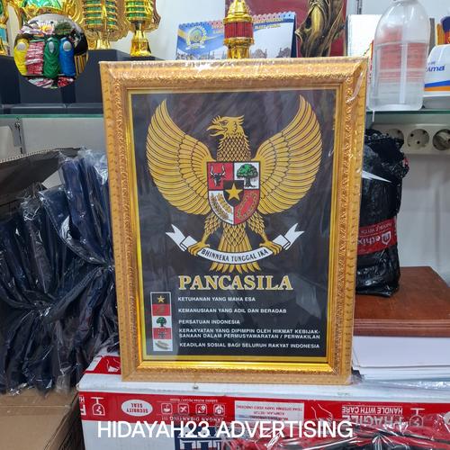 Jual bingkai garuda frame garuda pancasila bingkai garuda pancasila ...