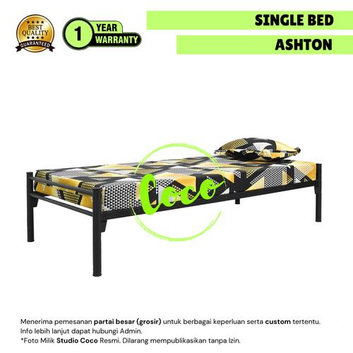 Jual Ranjang Dipan Besi Minimalis Kos Mess Asrama 90x200 100x200 ...