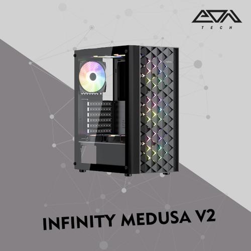 Jual INFINITY MEDUSA V2 PC Gaming Case | Casing ATX - No Fan - Packing ...