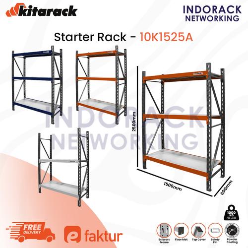 Jual Rak Gudang Besi 1 Ton per Layer Rack Gudang 2.5M 4 Susun P 1.5M ...