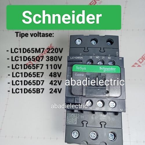 Jual kontaktor contactor lc1d 65AE7 48vac Schneider 3phase - Jakarta ...