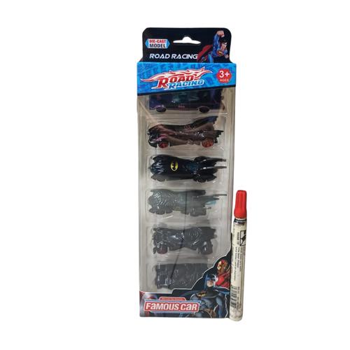 Jual Diecast Mobil Batman Mainan Miniatur Mobil Batman isi 6pcs ...