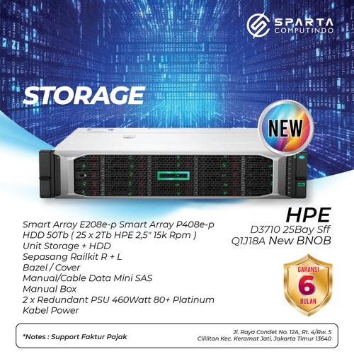 Jual Promo Storage HPE D3710 25Bay Sff Q1J18A HDD 50Tb New BNOB ...