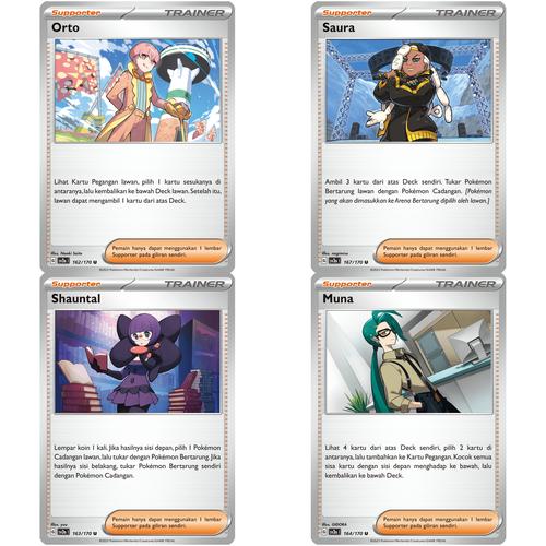 Jual Pokemon TCG Indonesia - Trainer Orto, Muna, Shauntal, Saura sv3s ...