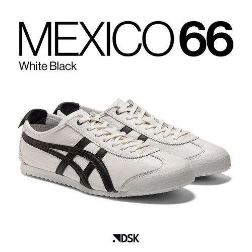 Jual Onitsuka Tiger Mexico 66 White Black 100% Original Sneakers Casual ...