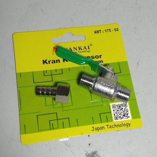 Jual STOP KRAN ANGIN KOMPRESOR NANKAI 1 PER 4 INCH CHROME BALL VALVE ...