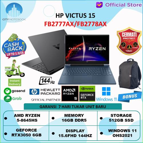 Promo Hp Victus 15 Ryzen 5-8645HS RTX3050 6GB/ 16GB 512GB Windows11 ...