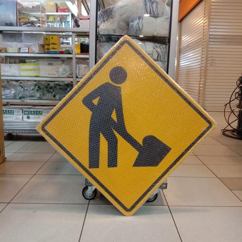 Jual PAPAN PERINGATAN RAMBU PEKERJAAN JALAN UKURAN 60X60 - Jakarta ...