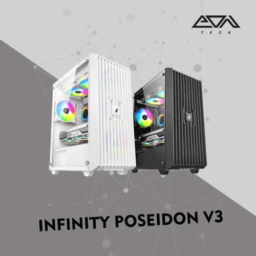 Jual INFINITY POSEIDON V3 PC Gaming Case | Casing M-ATX Include 3 fan ...