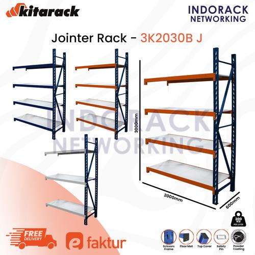 Jual Rak Gudang Besi 300kg per Layer Rack Gudang 3 Meter Jointer Biru ...
